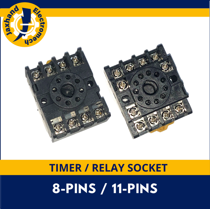 Timer / Relay Socket 8-pins ~ 11-pins, Small / SALE / JAXHAND | Lazada PH