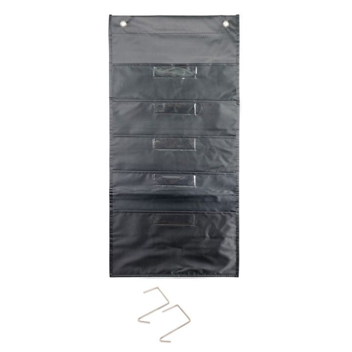 (WYRS) 5 Pocket Heavy Duty Storage Pocket Chart with Nametags - 2 over ...