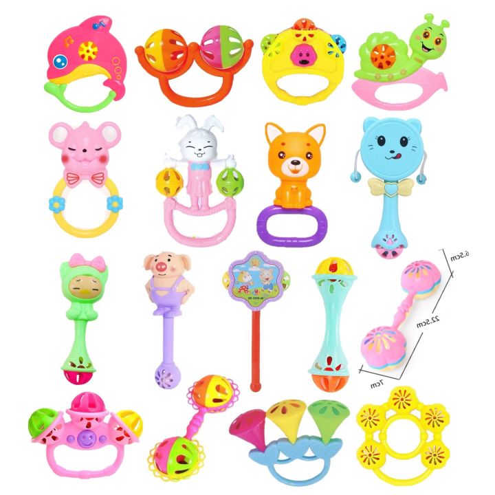 BJ PDD baby rattle toy kids hand rattle puzzle baby newborn 0--3-6 ...