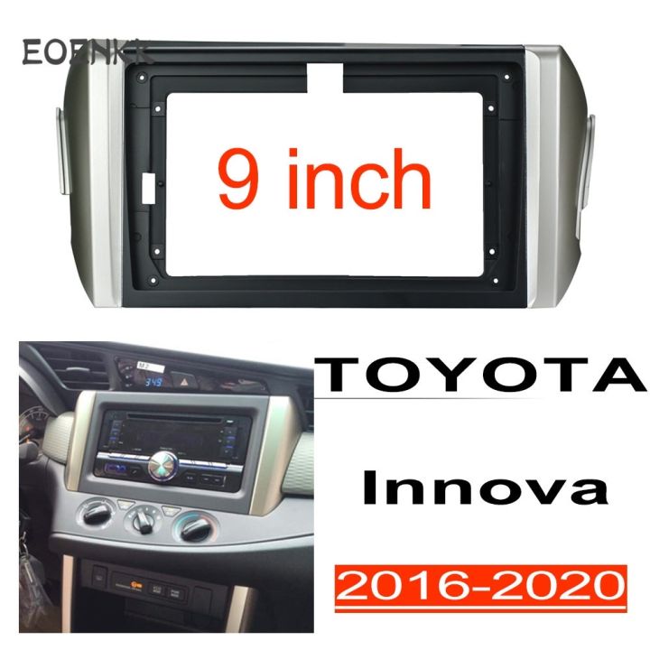 Honxun 9inch 10.1 car android head unit 2din frame fascia TOYOTA Innova ...