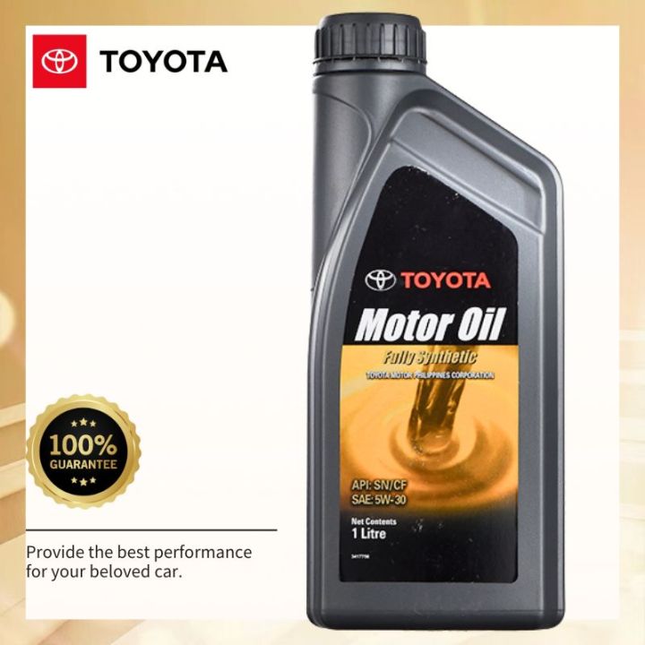 Toyota Genuine Motor Oil Fully Synthetic 5w-30 1L for Diesel and ...