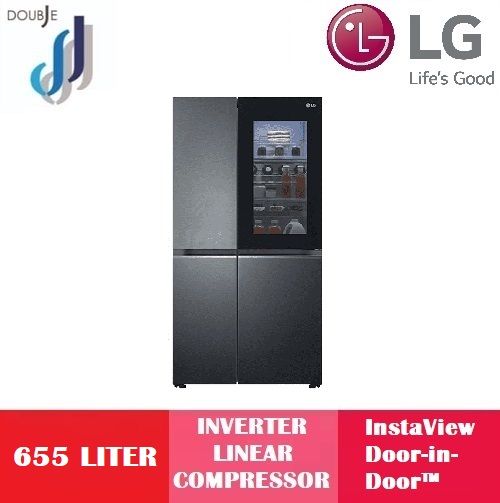 LG 655L Side by Side Smart Inverter Refrigerator In Matt Black Finish ...