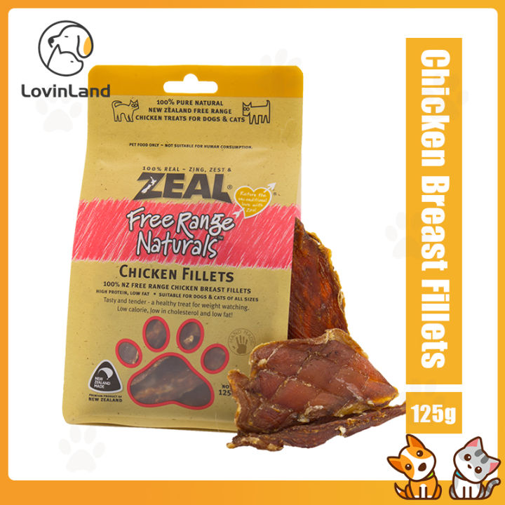 ZEAL Natural Dried Chicken Fillets 125g Pet Dog Snacks | Lazada