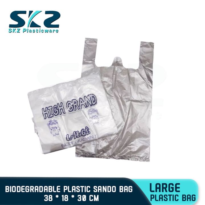SKZ PLASTIC SANDO BAG TRANSPARENT CLEAR WITH HANDLE PACK BY 50'S ...