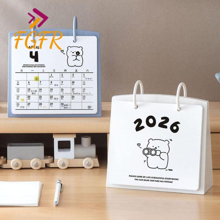 FGFR Năm con ngựa Lịch 2026 Gấu dễ thương Sự đơn giản Công cụ lập kế ...
