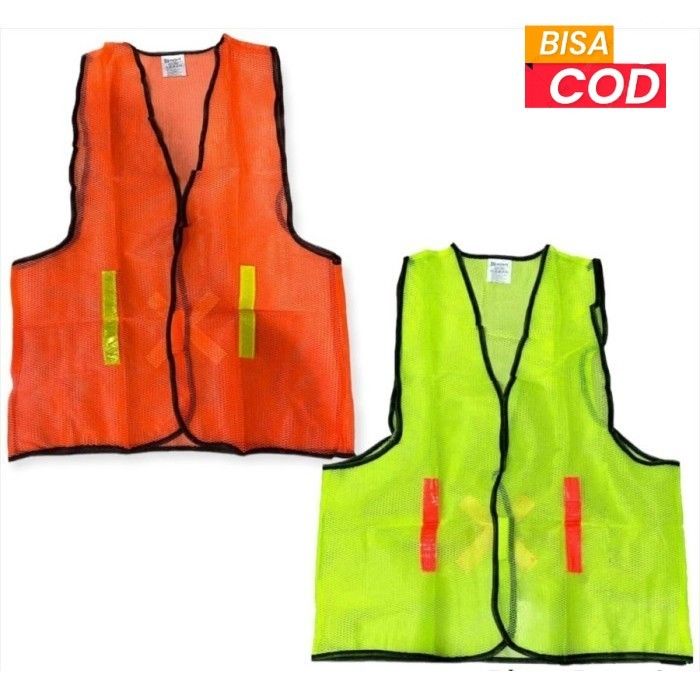Rompi Jaring X Warna Orange Dan Hijau Rompi Proyek Rompi Parkir Rompi ...