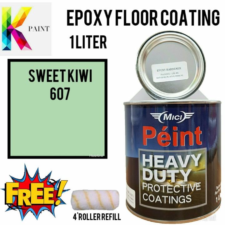 EPOXY FLOOR COATING 607 SWEET KIWI 1 LITER | Lazada
