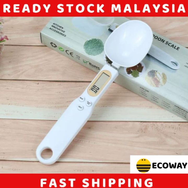 LCD Digital Kitchen Scale Electronic Cooking Food Weight Measuring Spoon 500g Coffee Baking | Lazada