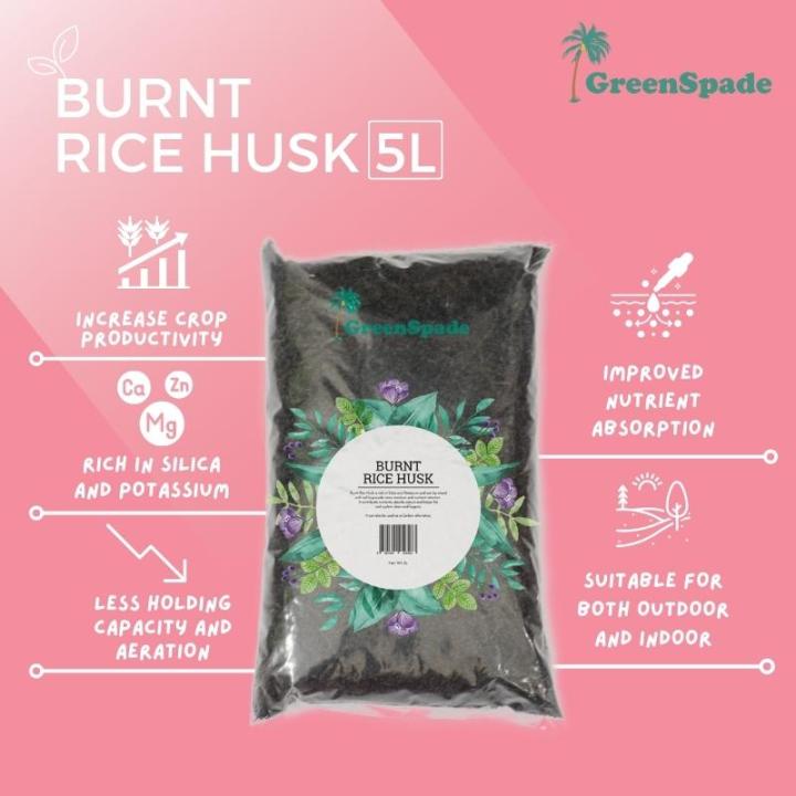 [BUY MORE, SAVE MORE] Burnt Rice Husk Powder 5L | Lazada Singapore