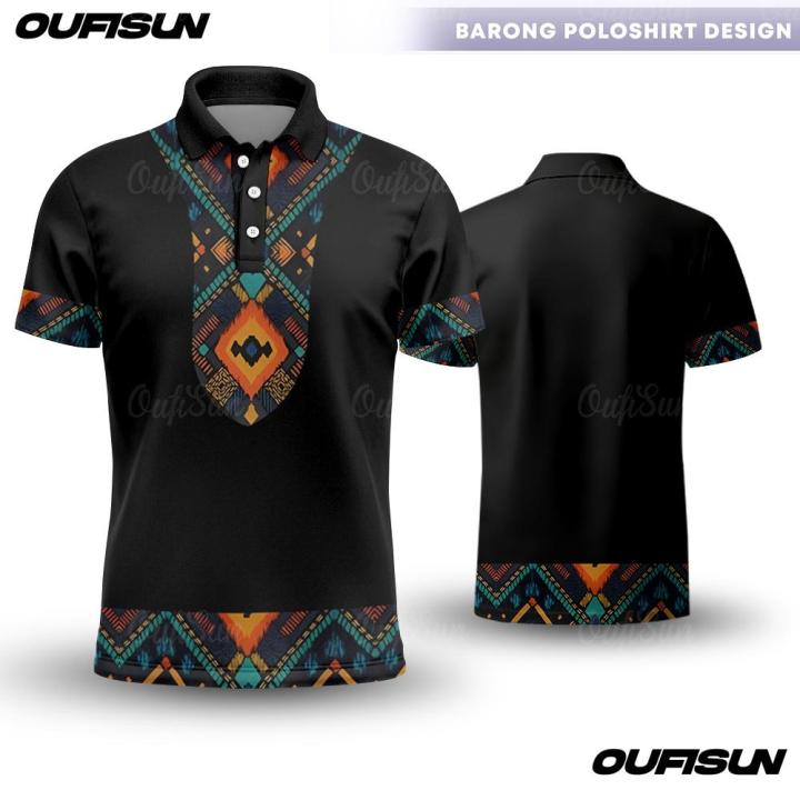 Barong Tagalog For Men Short Sleeve Men's Polo Shirt Asean Cultural ...