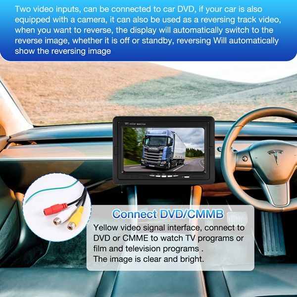 Sunshineyou-Mini TV 7 Inch HD Monitor 800X480 Portable Car LCD Screens ...