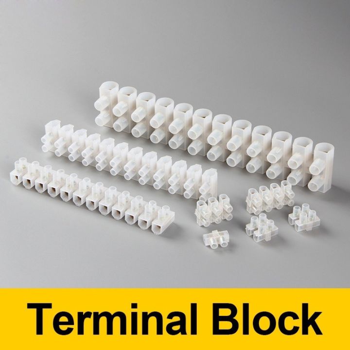 Terminal Block Plastic Wire Connector Strip Barrier Screw 5a 10a 15a