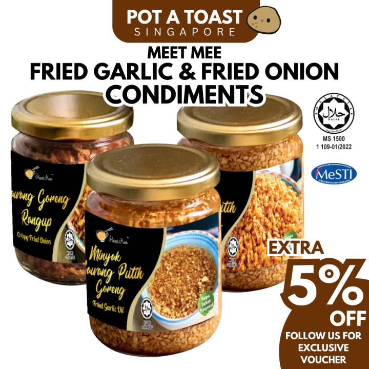 [HALAL] MEET MEE Crispy Fried Onion Garlic Oil 75g 100g 200g | Lazada ...