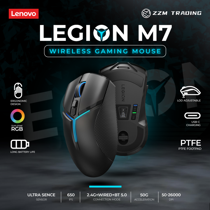 LEGION MOUSE M7 Ultra Sense Wireless or Wired Mouse ZZM TRADING | Lazada PH