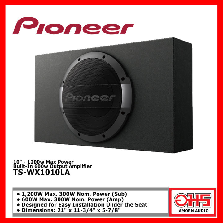PIONEER TS-WX1010LA ตู้ซับสำเร็จรูป ดอกซับวูเฟอร์ขนาด 10" - 1200w Max ...