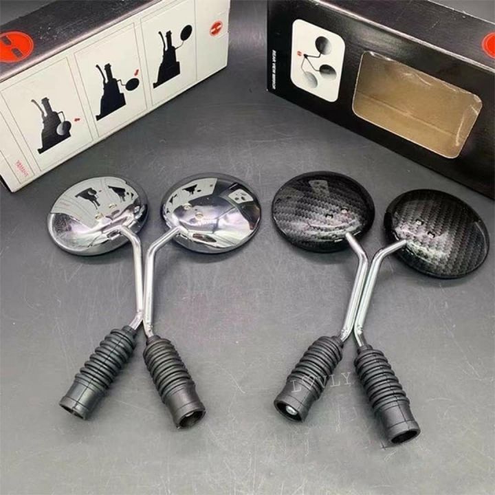 MOTORCYCLE FOLDING SIDE MIRROR UNIVERSAL (SILVER) | Lazada PH