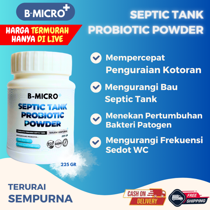 BMICRO+ Septic Tank Probiotic Powder, Bubuk Probiotik Septic Tank ...