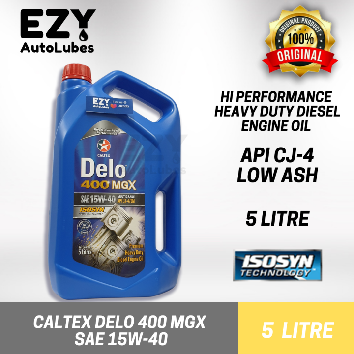 Caltex Delo® 400 MGX SAE 15W40 5L👉 Caltex Diesel Engine Oil Heavy Duty ...