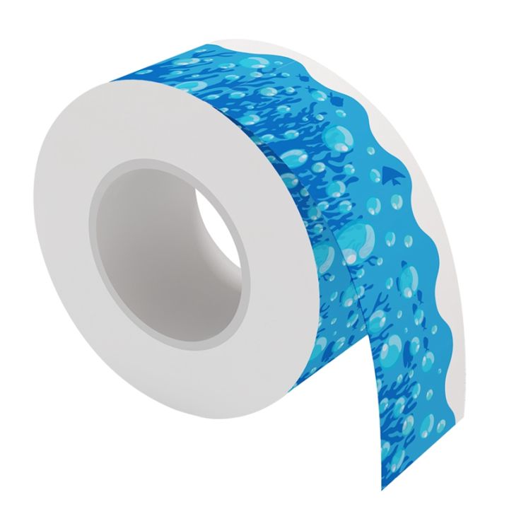 20M Blue Bulletin Board Borders Stickers Bubble Pattern Bulletin Board ...