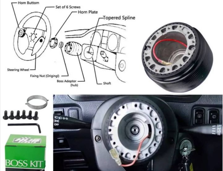 OEM Car Steering Wheel Bosskit/Boss Kit HUB Adapter M1,M8,D2,D4,D7,D8 ...