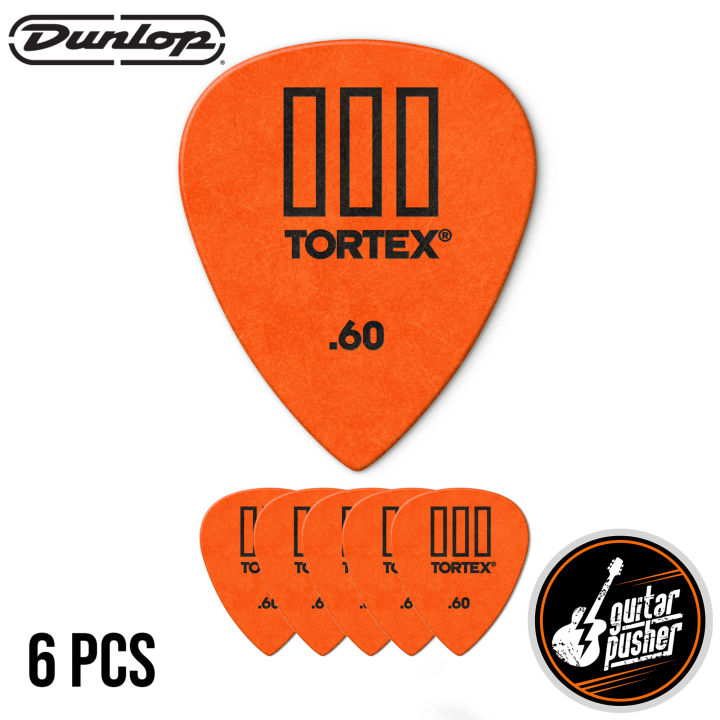 Dunlop Tortex TIII Guitar Pick 462R - 0.60mm Orange (1 pc, 6 pcs ...