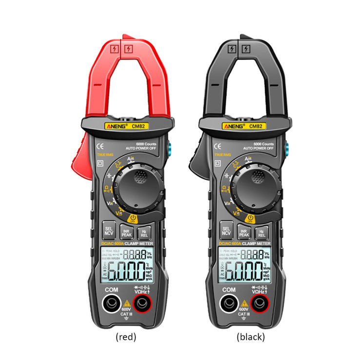 ANENG 6000 Counts Digital Clamp Meter AC Current Multimeter Ammeter ...