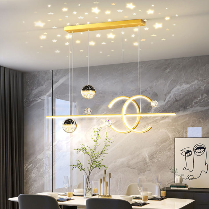 Modern simple starlight personality chandelier simple creative bedroom ...