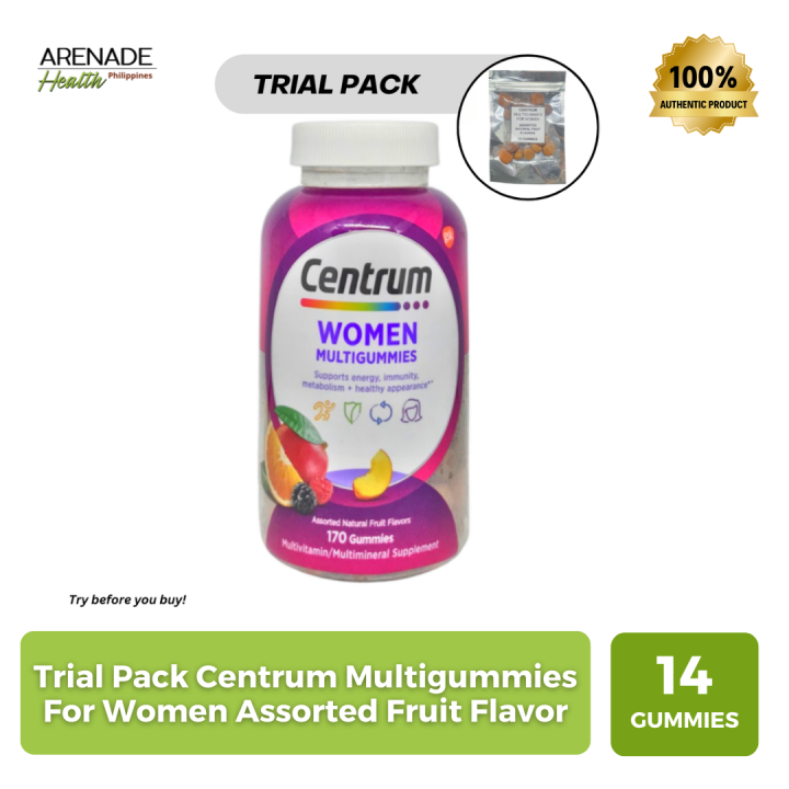Trial Pack Centrum Multigummies For Women Assorted Fruit Flavor - 14 ...