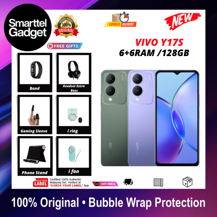 vivo Y17S (6+6GB Extended RAM + 128GB ROM) 5000mAH Large Battery🎁vivo Malaysia Warranty | Lazada