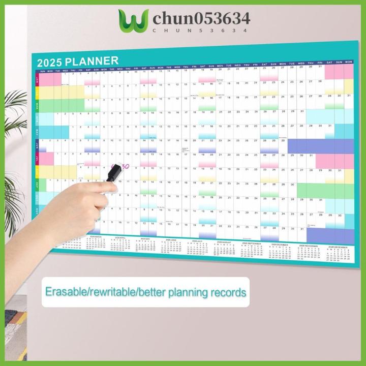 CHUN053634 Hanging Planning Wall Calendar Paper Erasable Plan Daily ...