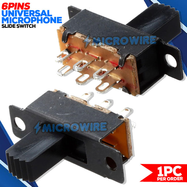 Universal Microphone slide switch 6 pins | Lazada PH