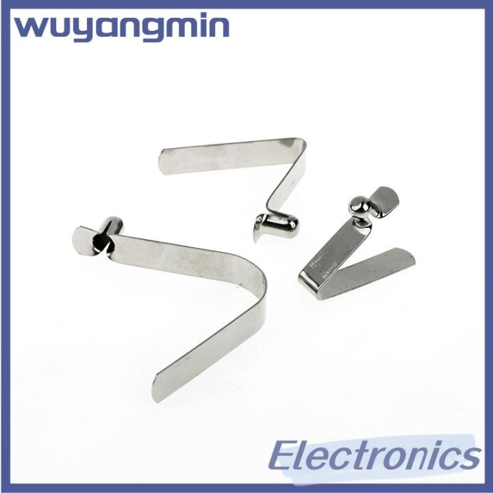 wuyangmin 10pcs V-shaped Spring BUCKLE 6mm สปริงหัวเข็มขัดเหล็กแผ่น ...