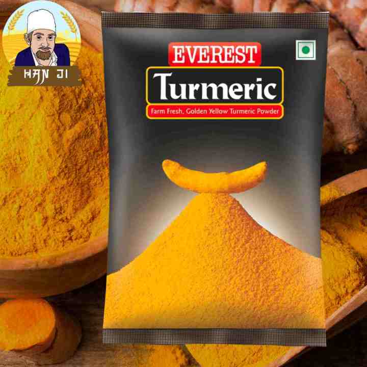 Everest Masala เครื่องเทศอินเดีย Haldi Turmeric Powder ขมิ้นผง 100g ...