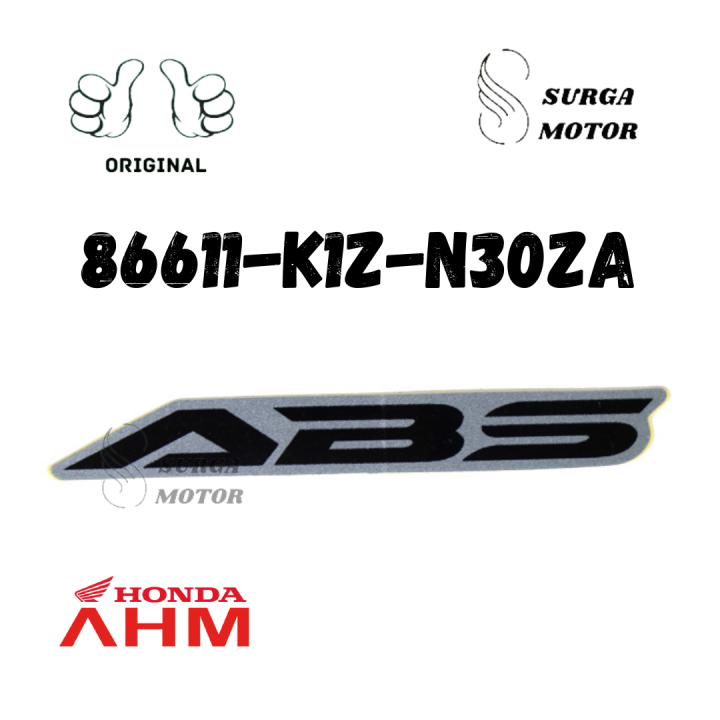Sticker Stiker Mark Tempelan Tulisan ABS Type 2 Honda PCX 160 PCX160 ...