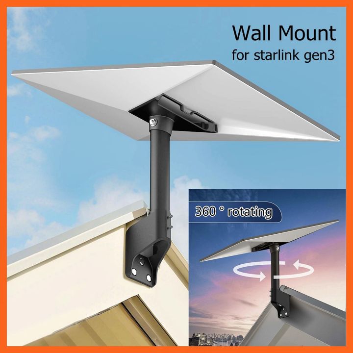 Outdoor stands for Starlink Gen 3 Mount, 360° Adjustable for Starlink Short Wall Mount ...