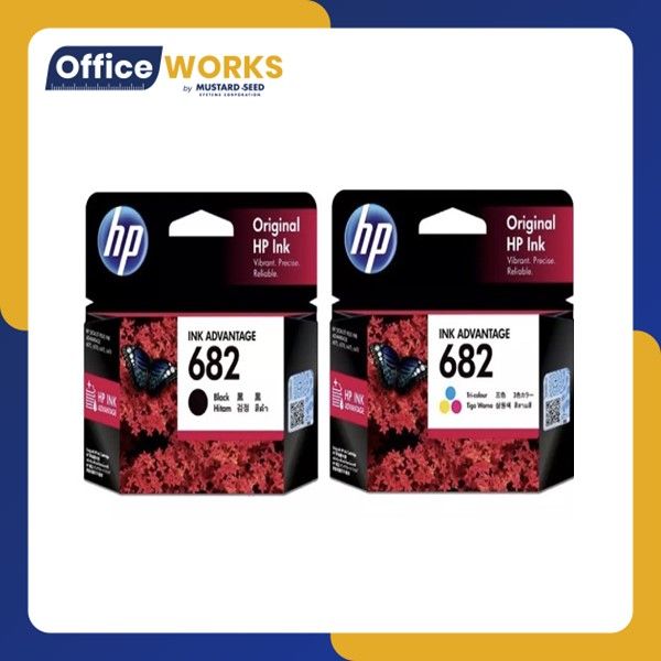 HP 682 Colored and Black Cartridge ink Ink Cartridge | Lazada PH