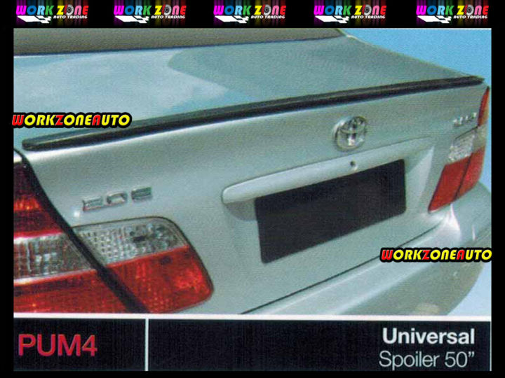 PUM4 Universal 50 Inches PU Spoiler (Camry, Wira Aeroback Etc.) Body kit Bodykit | Lazada