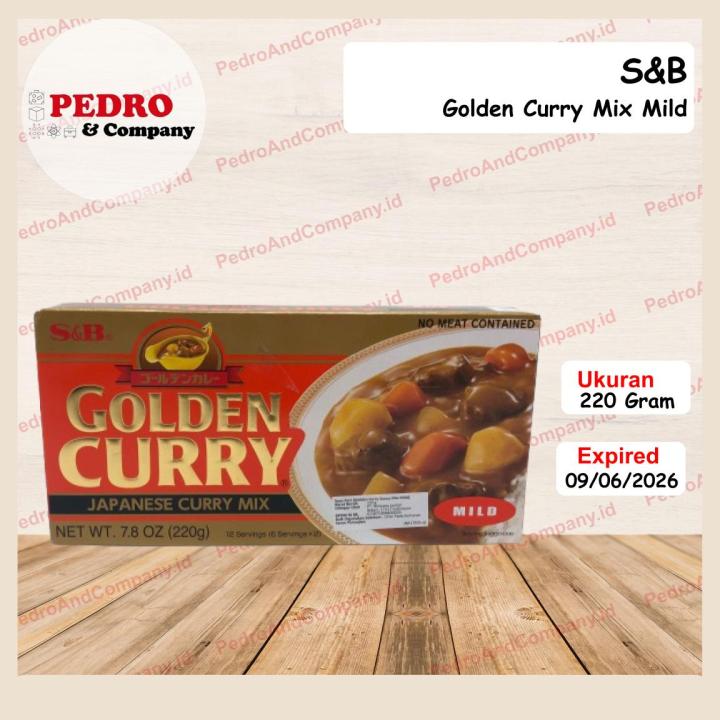 S&B Golden Curry - Japanese curry mix mild/ saos kari Jepang (220 gr ...