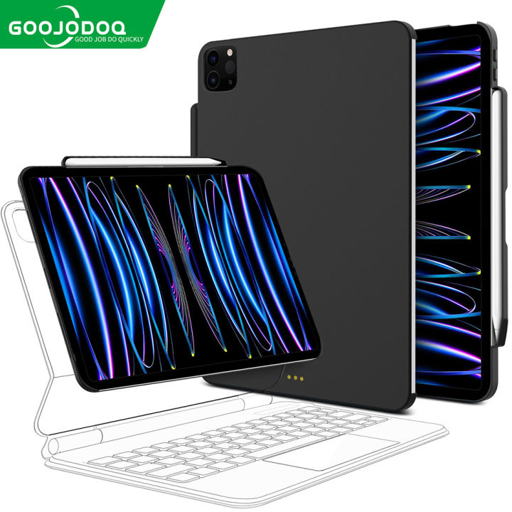 Goojodoq Magnetic Case with Pencil Compartment For iPad Pro 11 Air 4 ...