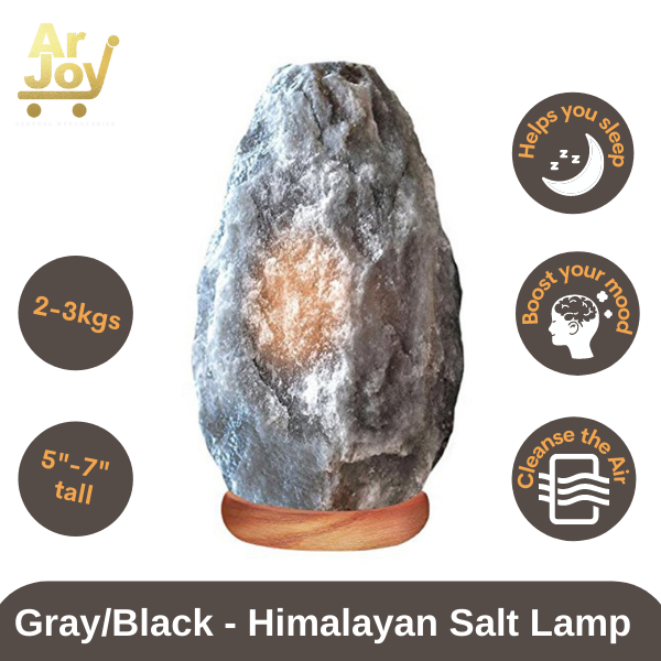 Original BLACK or GRAY Himalayan Salt Lamp | Lazada PH