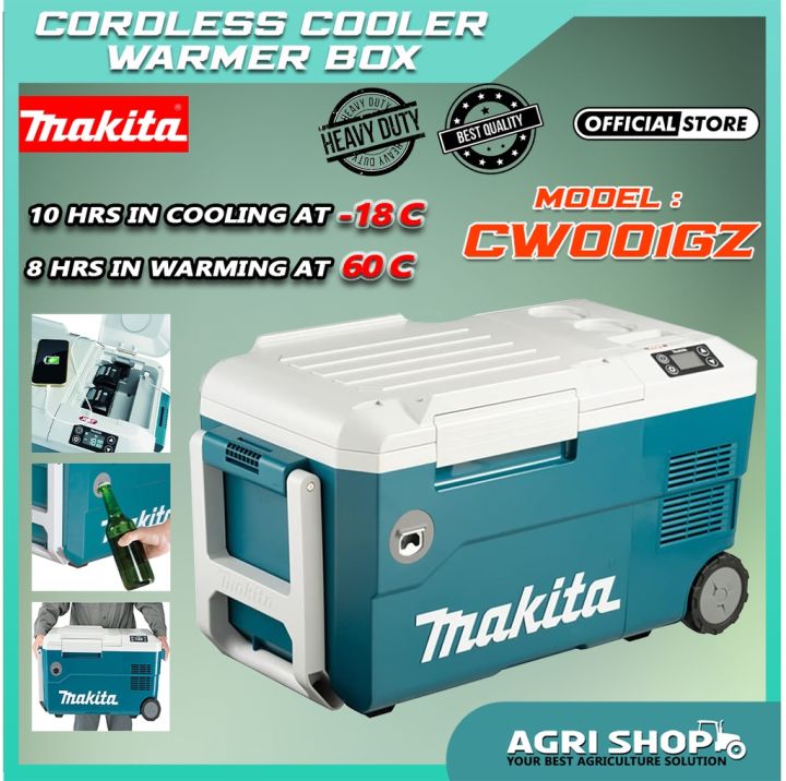 Agrishop MAKITA CW001GZ-CORDLESS COOLER WARMER BOX 40V | 18V | 20 L WITHOUT BATTERY & CHARGER ...