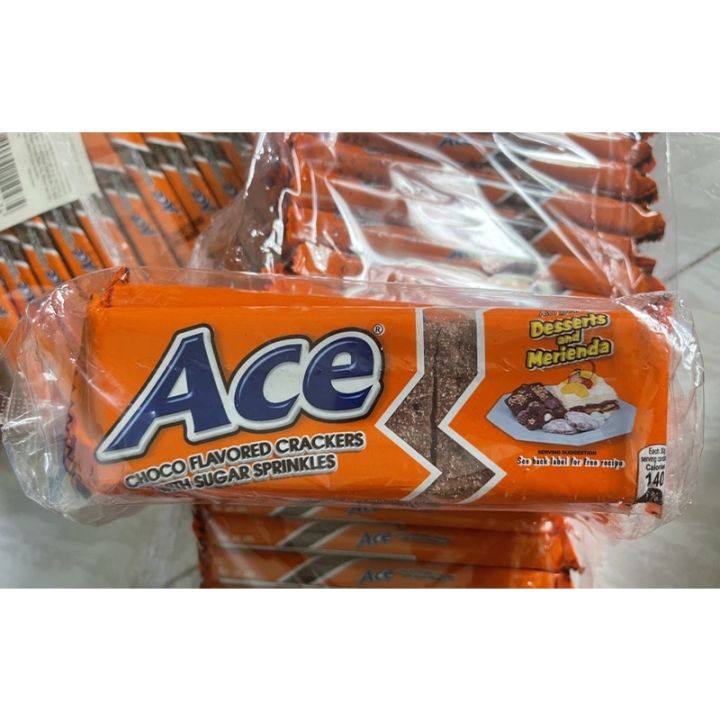 Ace Choco Flavored Crackers 10 pcs x 30g Ace biscuit | Lazada PH