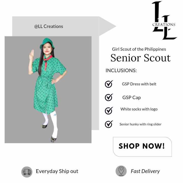 [LLCRERATIONS] [SHOOL GIRL SCOUTING UNIFORM] [SENIOR SET TYPE A / TYPE ...