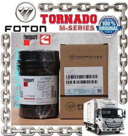 OIL FILTER FOTON TORNADO 4.2 / 4.4 / 4.5C / 4.8 / 5.2 ( CARTRIDGE ...