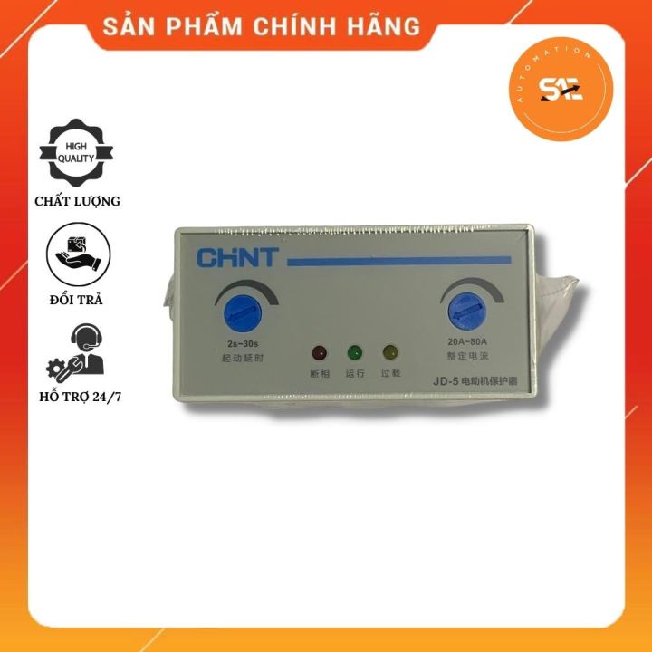Rơle bảo vệ động cơ, dòng điện JD-5 CHINT có các dải dòng (0,5-5A),(2 ...
