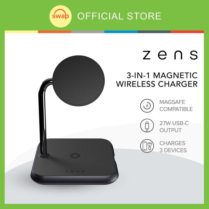 Zens 3-in-1 magnetic wireless charger | Lazada