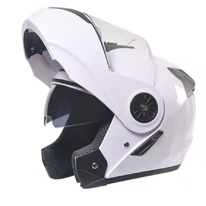 ICC Standard Motorcycle Modular Helmet Dual Lens Flip Up Racing Helmet ...