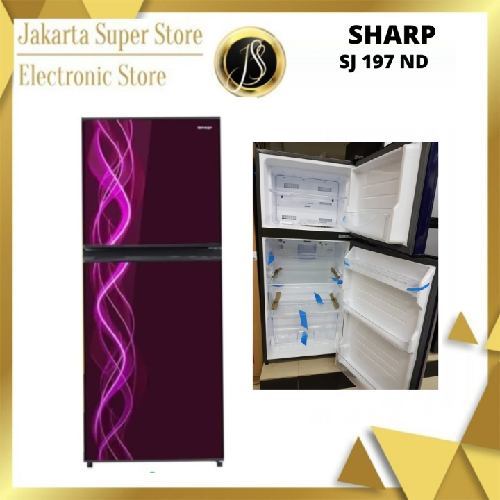 KULKAS SHARP SJ 197 ND VP/VB / 2 PINTU NO FROST LOW WATT | Lazada Indonesia