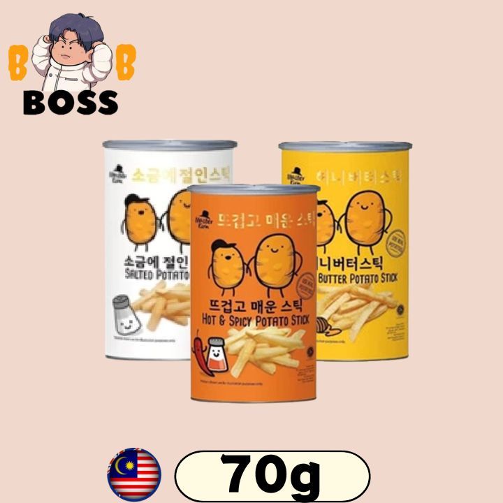 Halal Master Kim Potato canister Salted/Hot & Spicy/Honey Butter ...