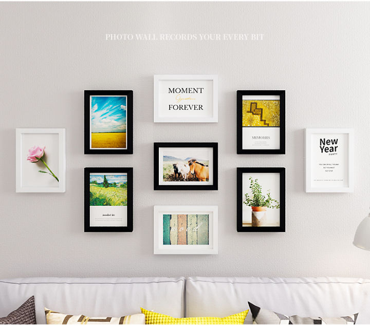 HOL 9Pcs 7 inch Picture Frames for Wall Photo Frame Set Frame picture ...